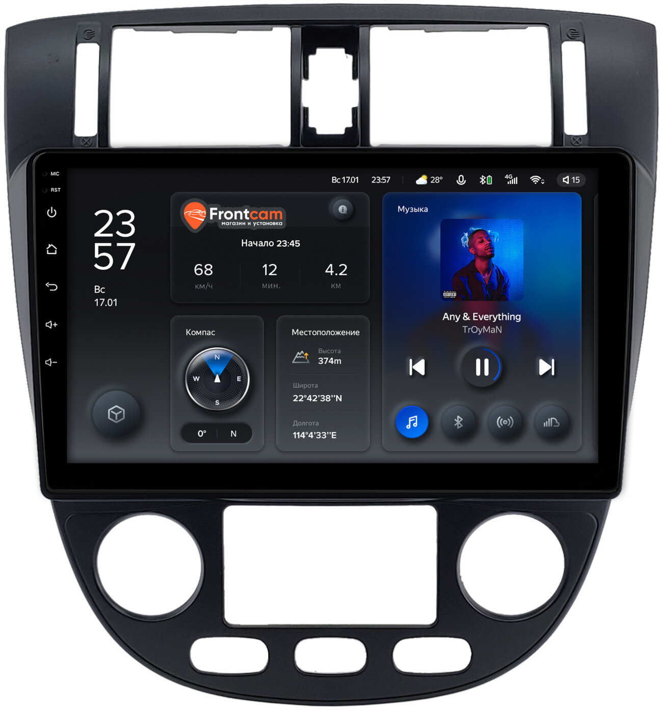 Штатная магнитола Chevrolet Lacetti 2004-2013 (тип 2, черная, Универсал/Седан, авто без климат-контроля) Teyes X1 4G 2/32 10" RM-1086 Android 10 (4G-S