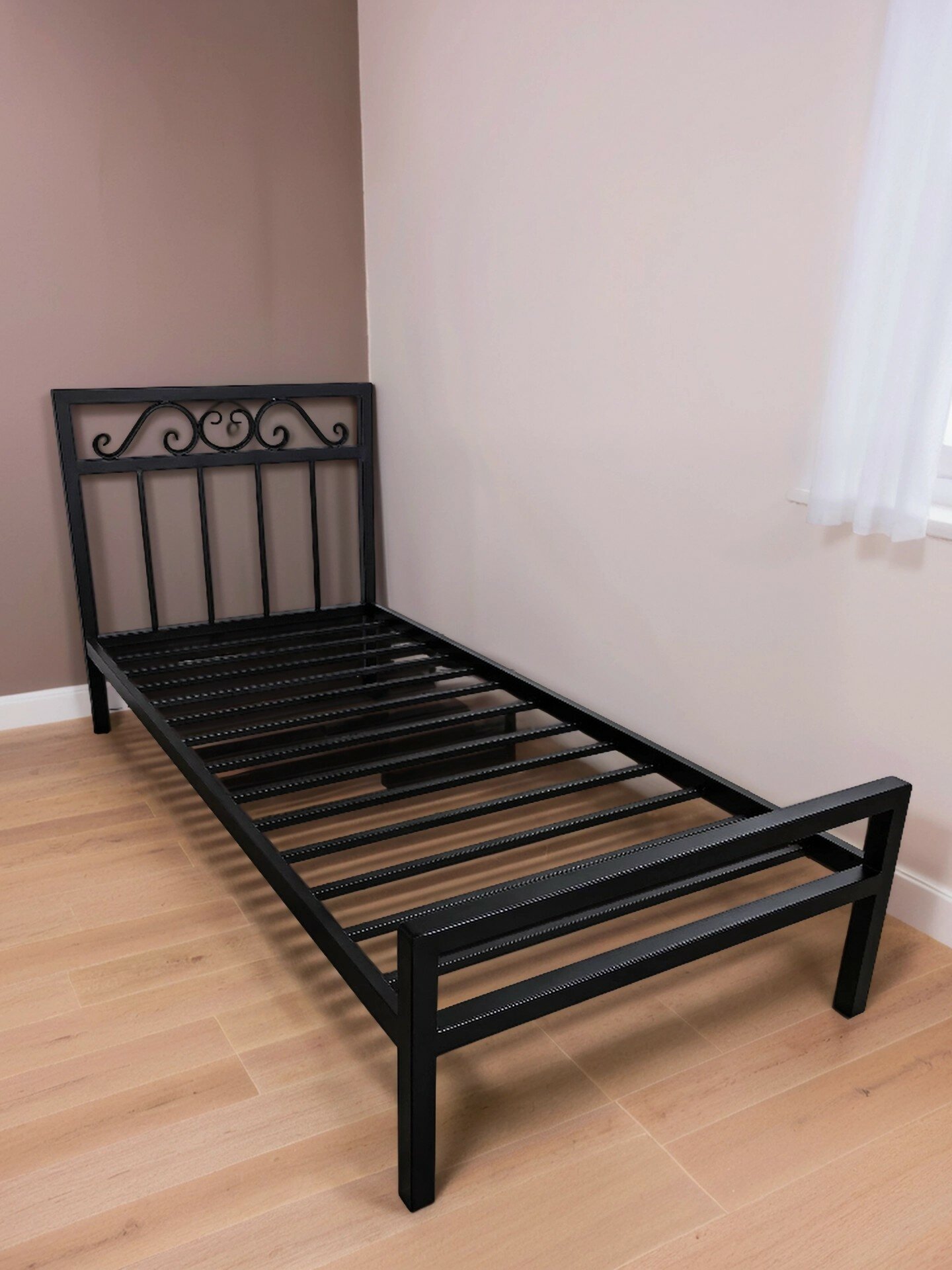 Кровать Loft Mebel Мира, односпальная, кованая, 90 см x 200 см