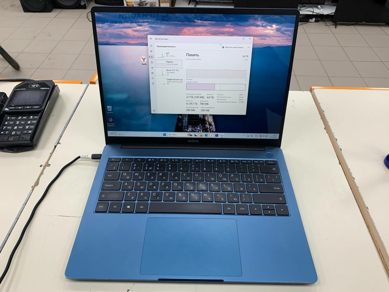 Ноутбук Realme; Core i5-1135G7, Intel iris XE Graphics, 8 Гб, 480 Гб, уцененный товар