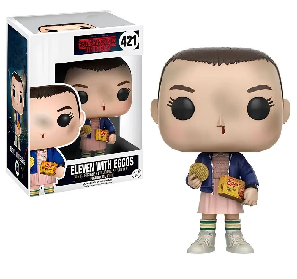 Фигурка Funko Pop Stranger Things Eleven with Eggos 421 10см Винил для детей
