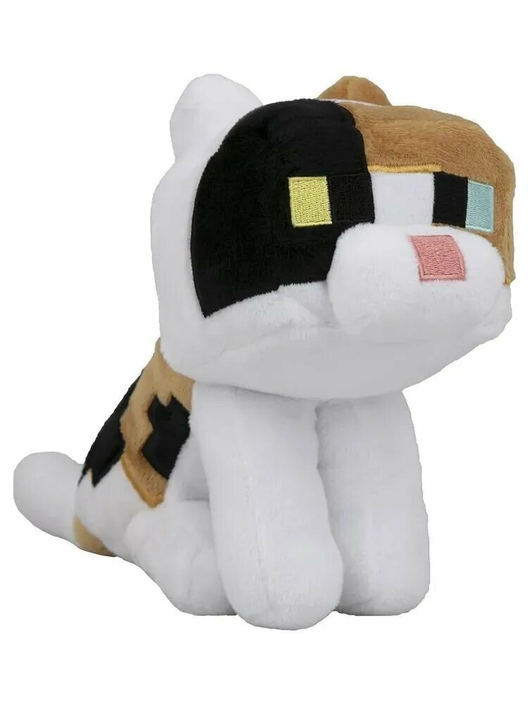 Мягкая игрушка Майнкрафт Ситцевая Кошка Minecraft Calico Cat 23см