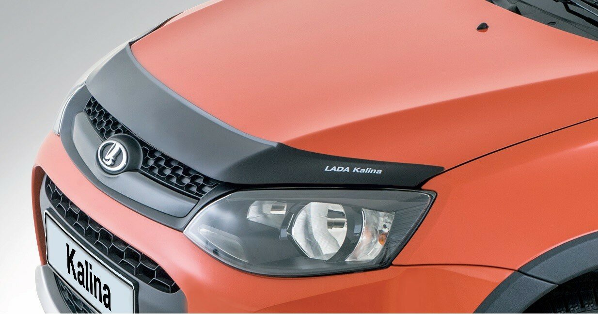 Дефлектор капота для Лада Калина II (хэтчбэк, универсал, Cross)