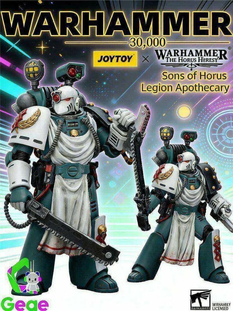 JOYOY Warhammer 30 Sons of orus Legion Apothecary Подвижная фигурка 1/18 nодаpок коллекция игрушек