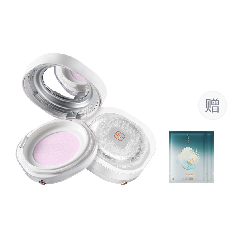 Рассыпчатая пудра женская Florasis Jade Care Air, оттенок Honey Pink, для долговременной коррекции тона и фиксации макияжа