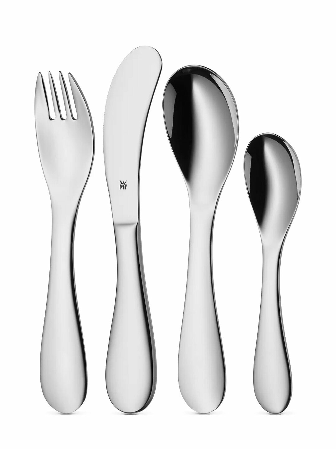 Набор детских приборов WMF Knuddel, 4 предмета, нержавеющая сталь