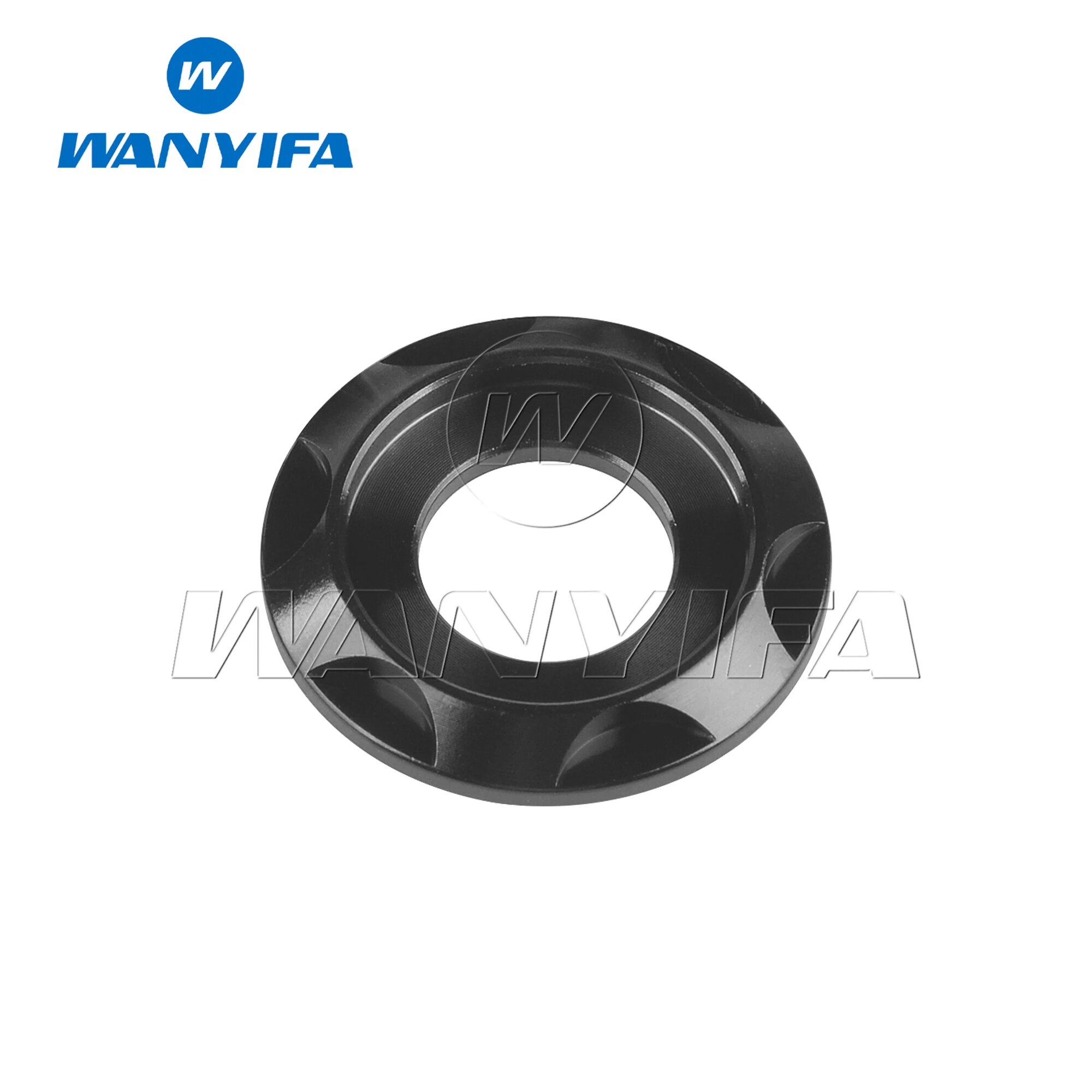 Титановые декоративные шайбы Wanyifa M5 M6 M8 M10 5/12 шт. 5pcs, Черный, Black, M5