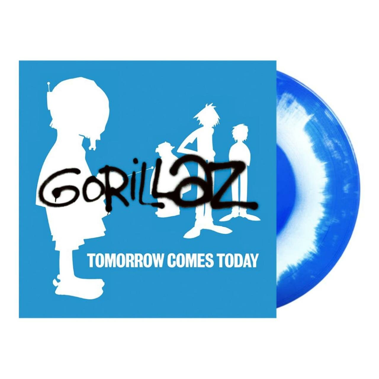 Виниловая пластинка Gorillaz - Tomorrow Comes Today (White & Blue Colour-in-Colour)