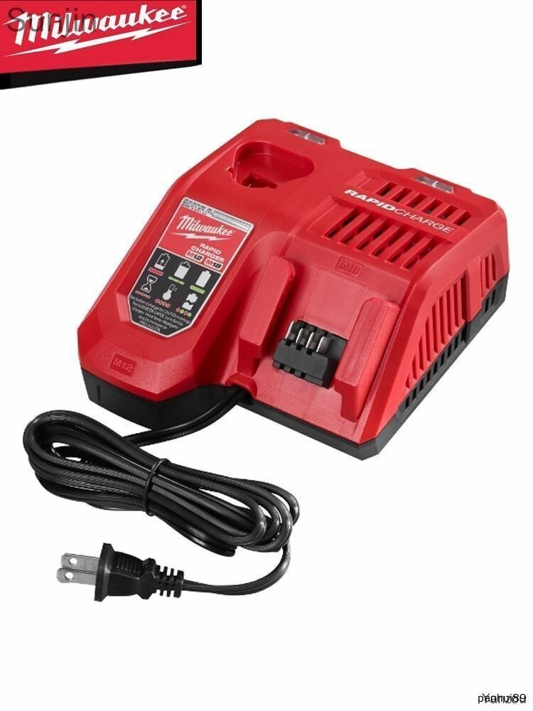 Milwaukee M12-18FC 18V и 12V Rapid Charger Высокая эффективность прочный Индикаторные лампы