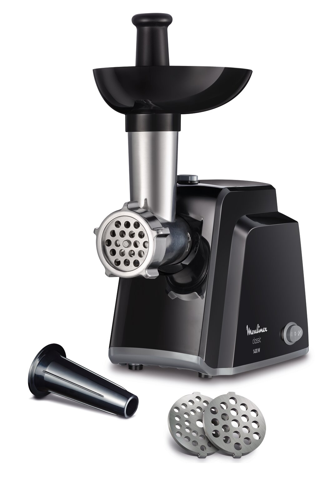 Электрическая мясорубка Moulinex Classic 3 в 1 ME105830, 1400 Вт, черный