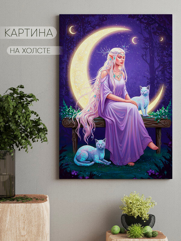 Картина на холсте Скандинавская Богиня Фрея (11) 50х70 см