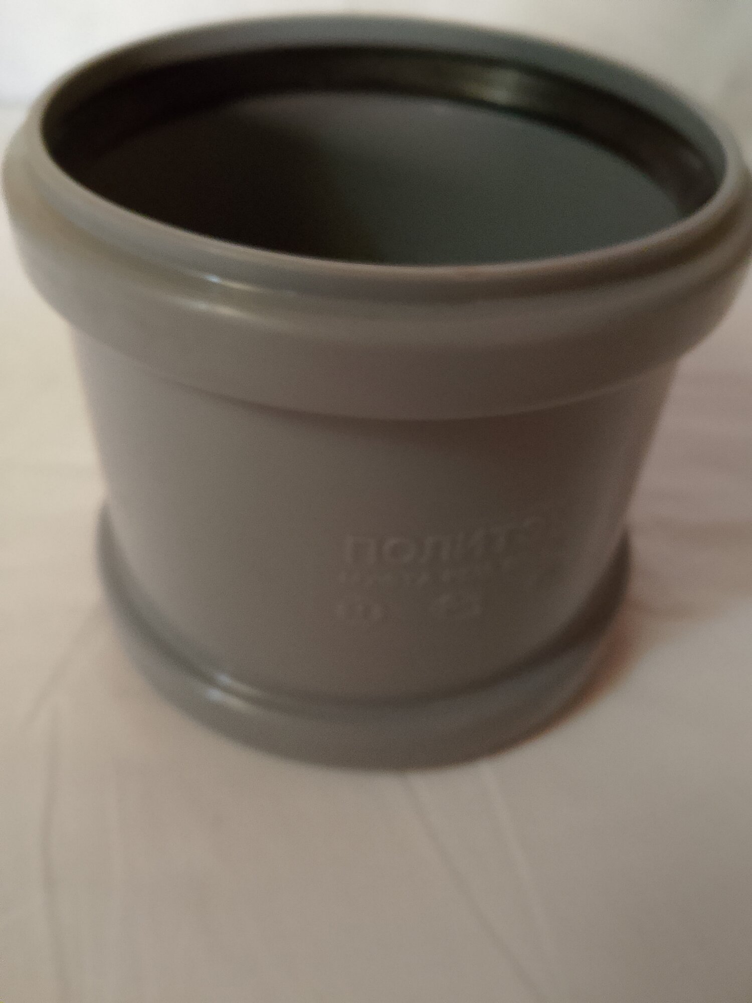 Муфта соединительная внутренняя "Политэк" диаметр 110 мм цвет серый, в комплекте 3 муфты.