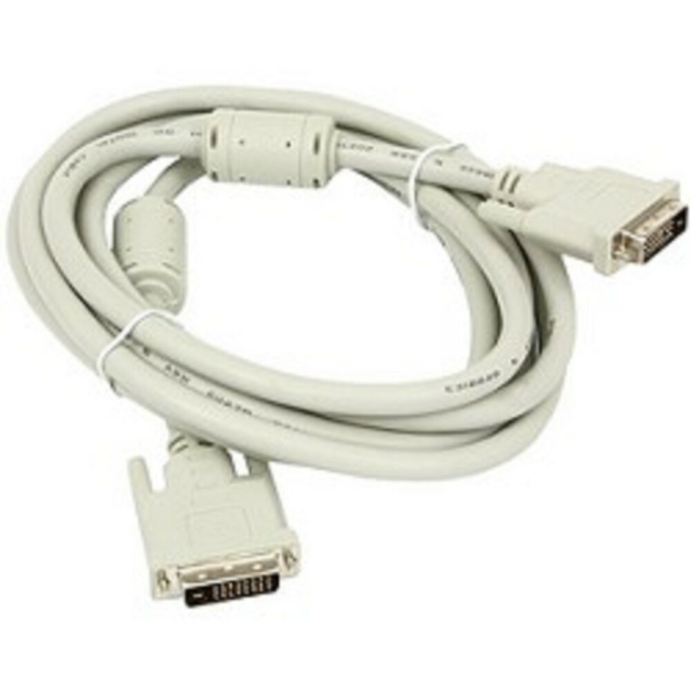 Bion Expert Кабели HDMI DVI DP Bion Кабель DVI-D dual link 25M 25M, экран, ферритовые кольца, 1.8 м BXP-CC-DVI2-018