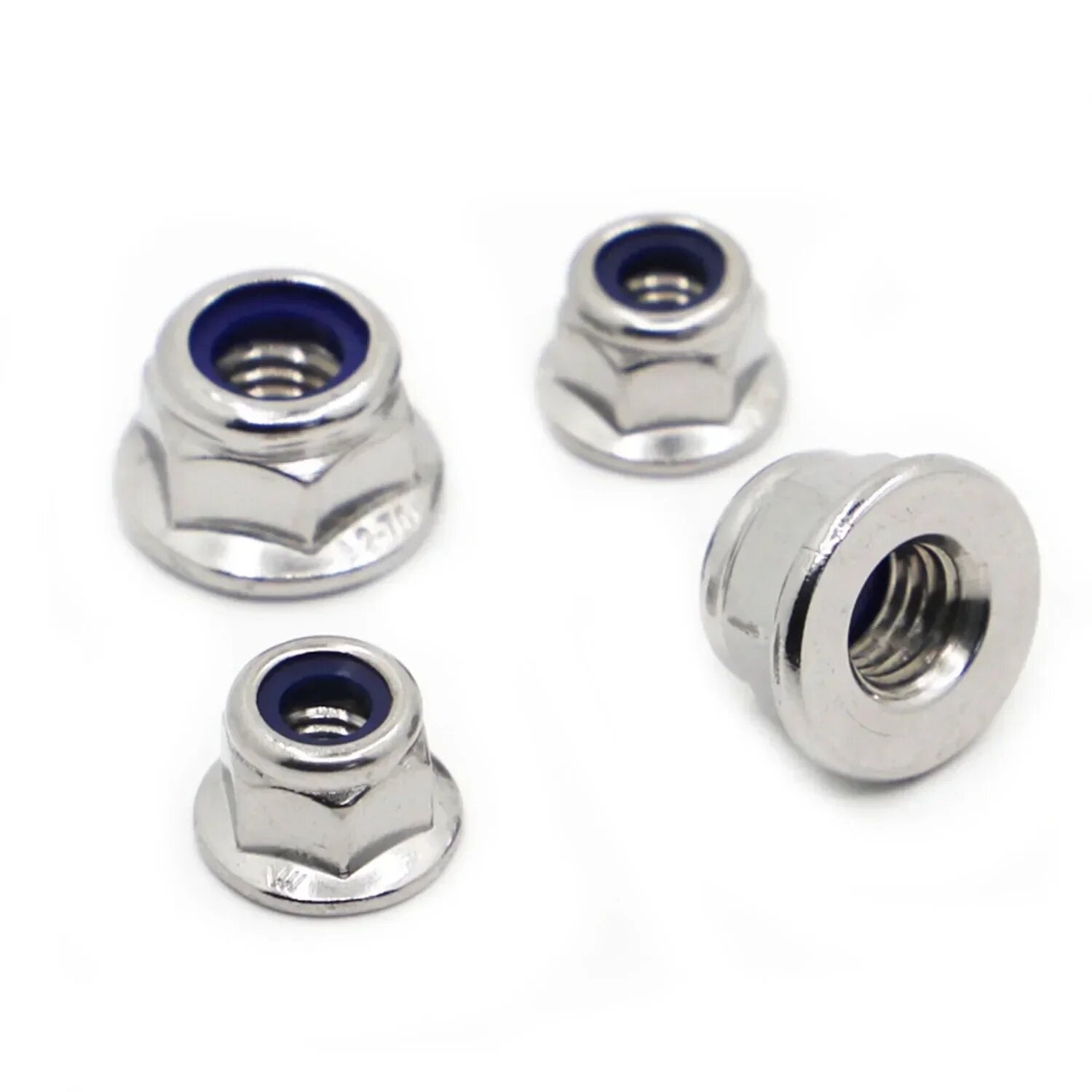 Самоконтрящиеся гайки MOSHILR M3 M4 M5 M6 M8 M10 M12 M4 10pcs, 304 Stainless Steel