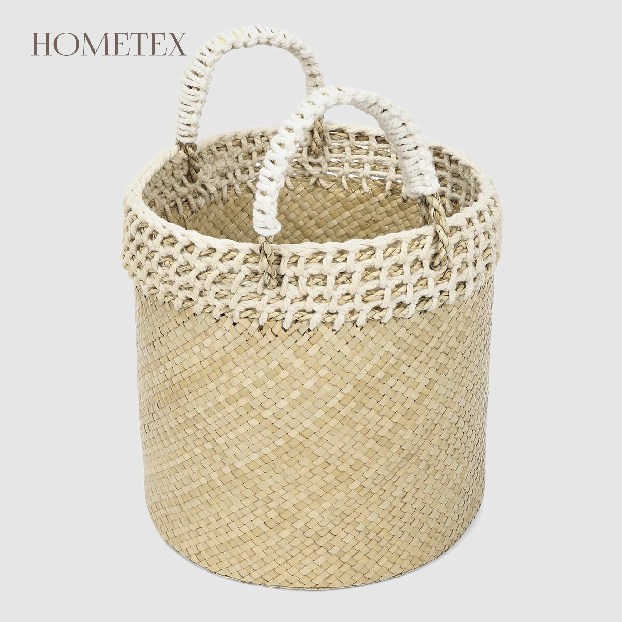 Корзина для хранения Hometex Natural pandan размер S 24х24х22 см