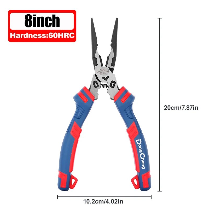 Плоскогубцы длинногубые 8 дюймов, Цвет: 8 inch
