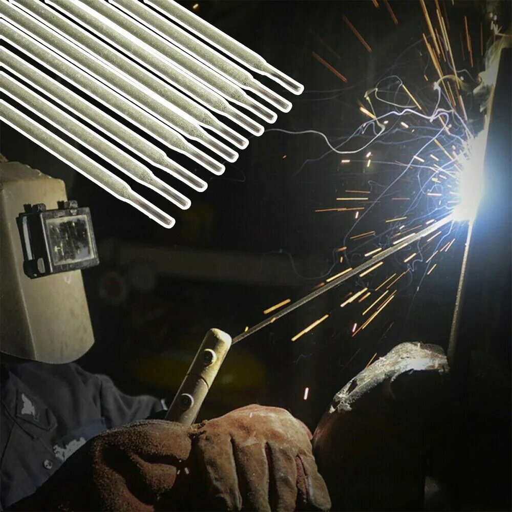 Идеально подходит для тонких пластин и коротких Сварных швов Стержни дуговой сварки из нержавеющей стали E6031 Электроды 10шт Мягкая сталь 2 5мм 3 2мм