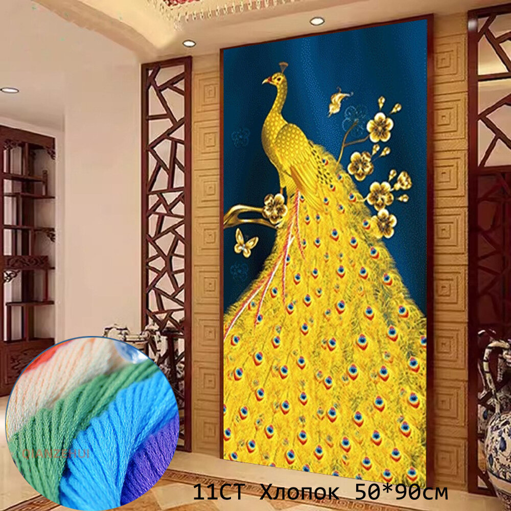 Набор для вышивания Mona Lisa, Рыба Кои, Украшение дома Рукоделие,31 ниток