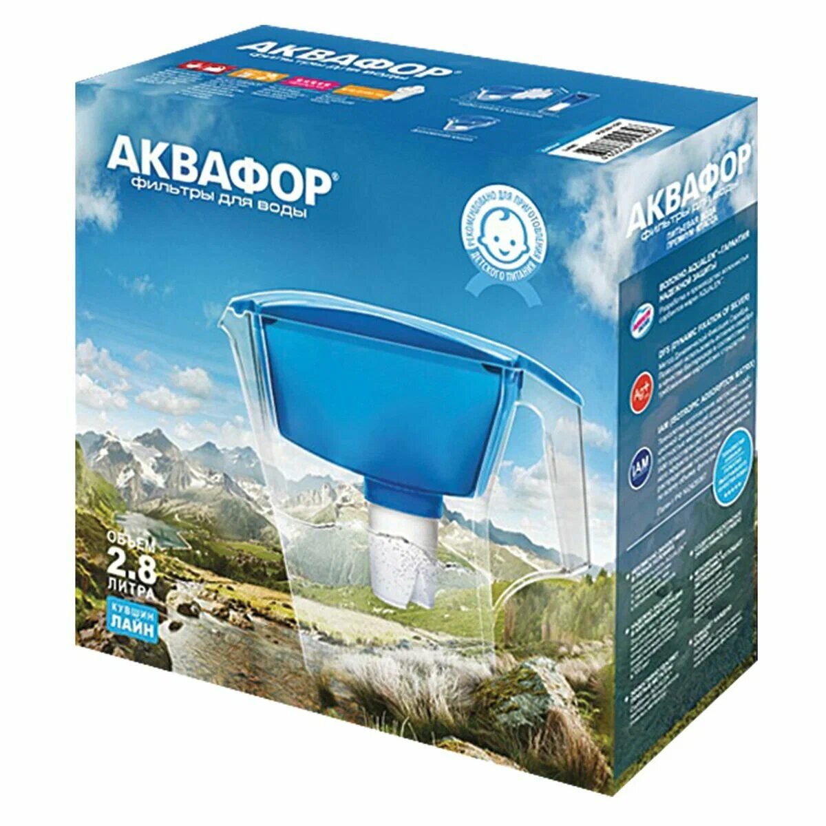 Фильтр для воды Аквафор (кувшин) 2,8л со сменным модулем