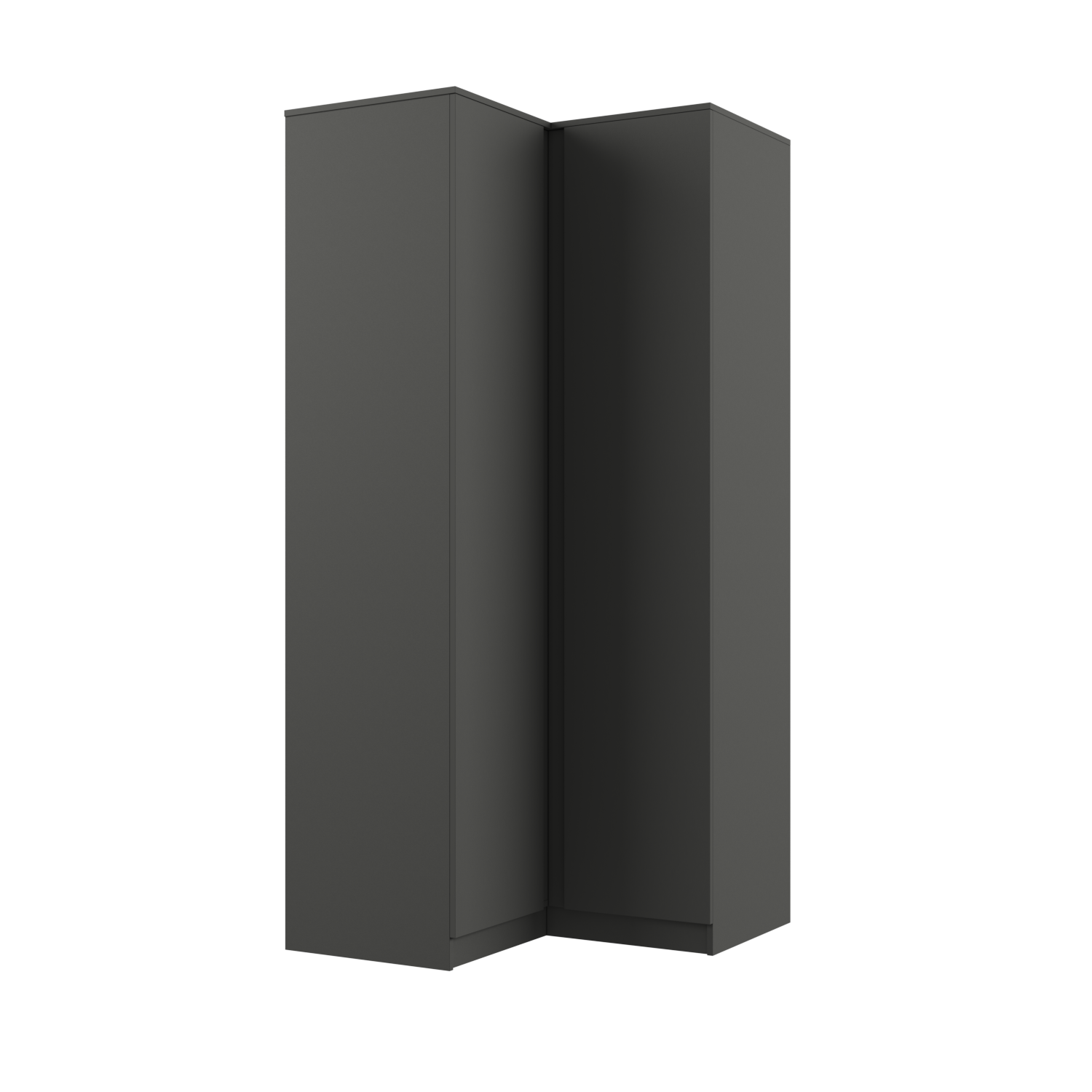 Угловой шкаф для одежды "ШМУ Мадера", серый