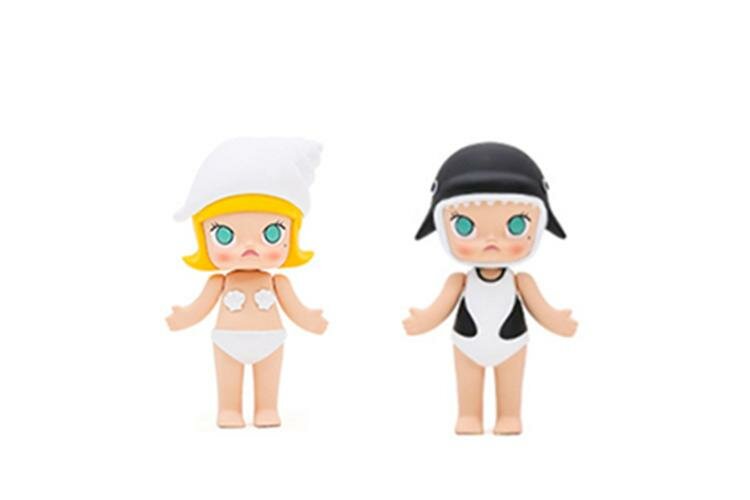 POP MART Полный набор Mystery Boxes Молли Океанская коллекция 2445435, Confirmed-Shells+Orca (Open)