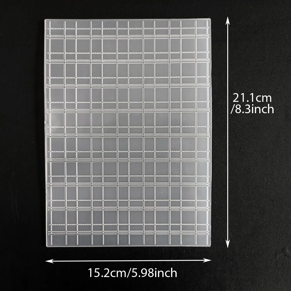 Трафарет для тиснения, серый, YH-355, 15.2x21.1 см