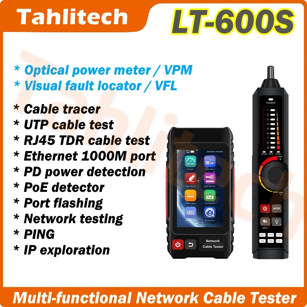 Тестер сетевого кабеля TahLiTech LT-600S