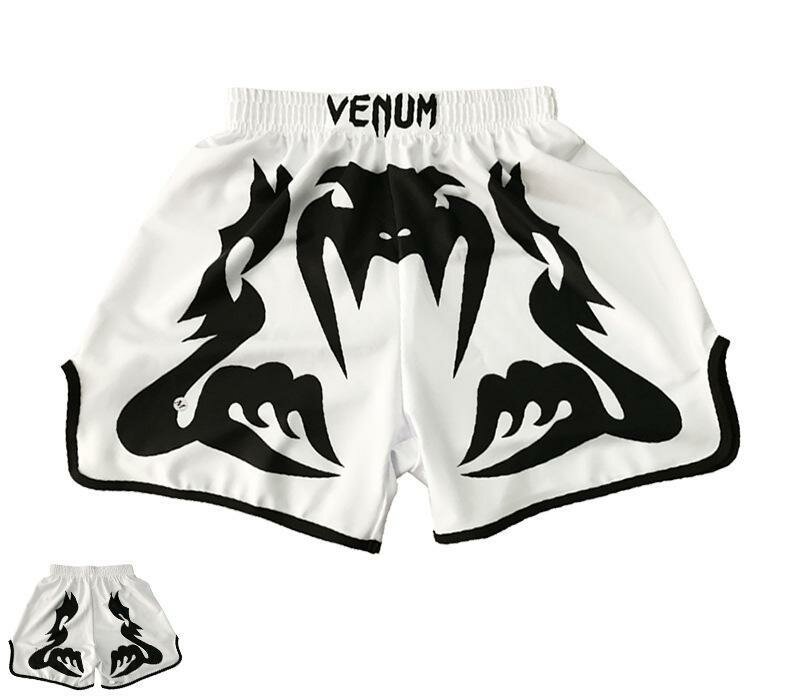 Тренировочный костюм Venom UFC для мужчин, облегающая быстросохнущая одежда для бокса, шорты с коротким рукавом для тайского бокса и занятий в спортзале.