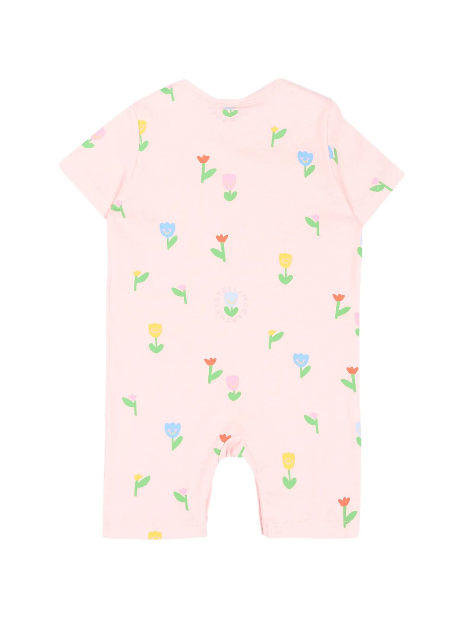 Комбинезон  Stella McCartney Floral bib and romper set, размер 71, розовый — фото 1