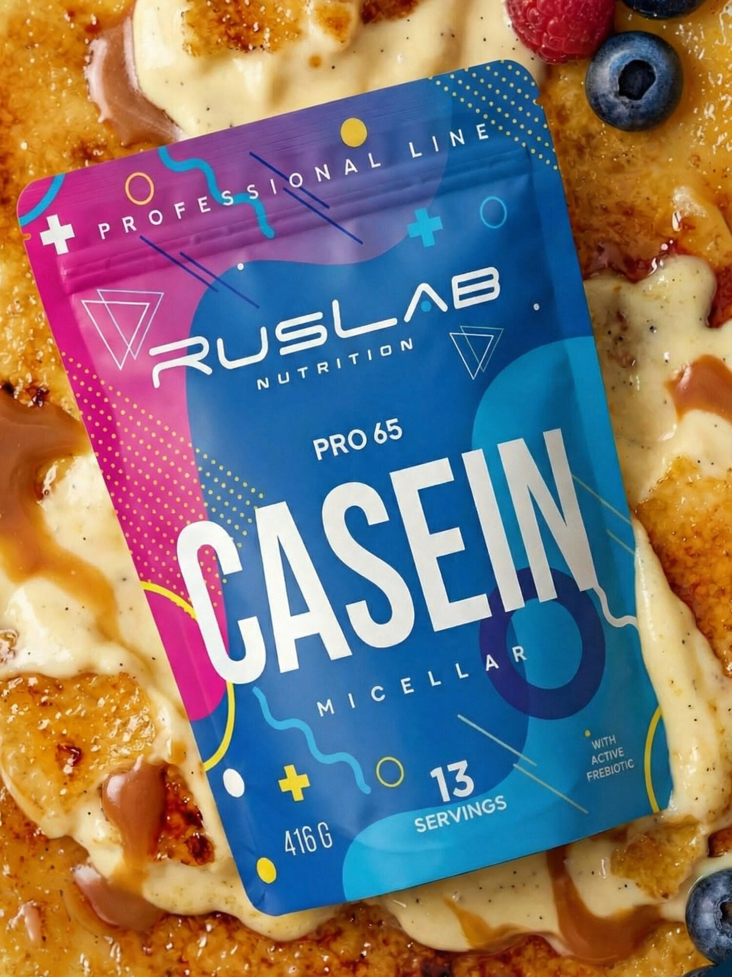 Казеиновый протеин "PRO 65", белковый коктейль для массы, 800 г