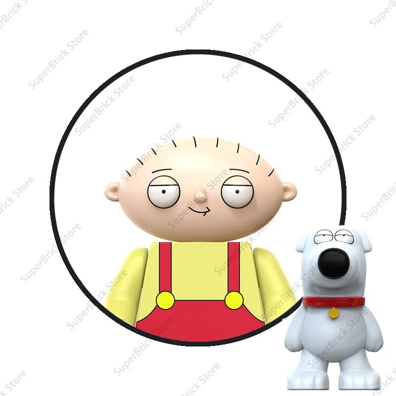 Family Guy: Стюарт и Банни - мини-фигурки, без коробки, белый