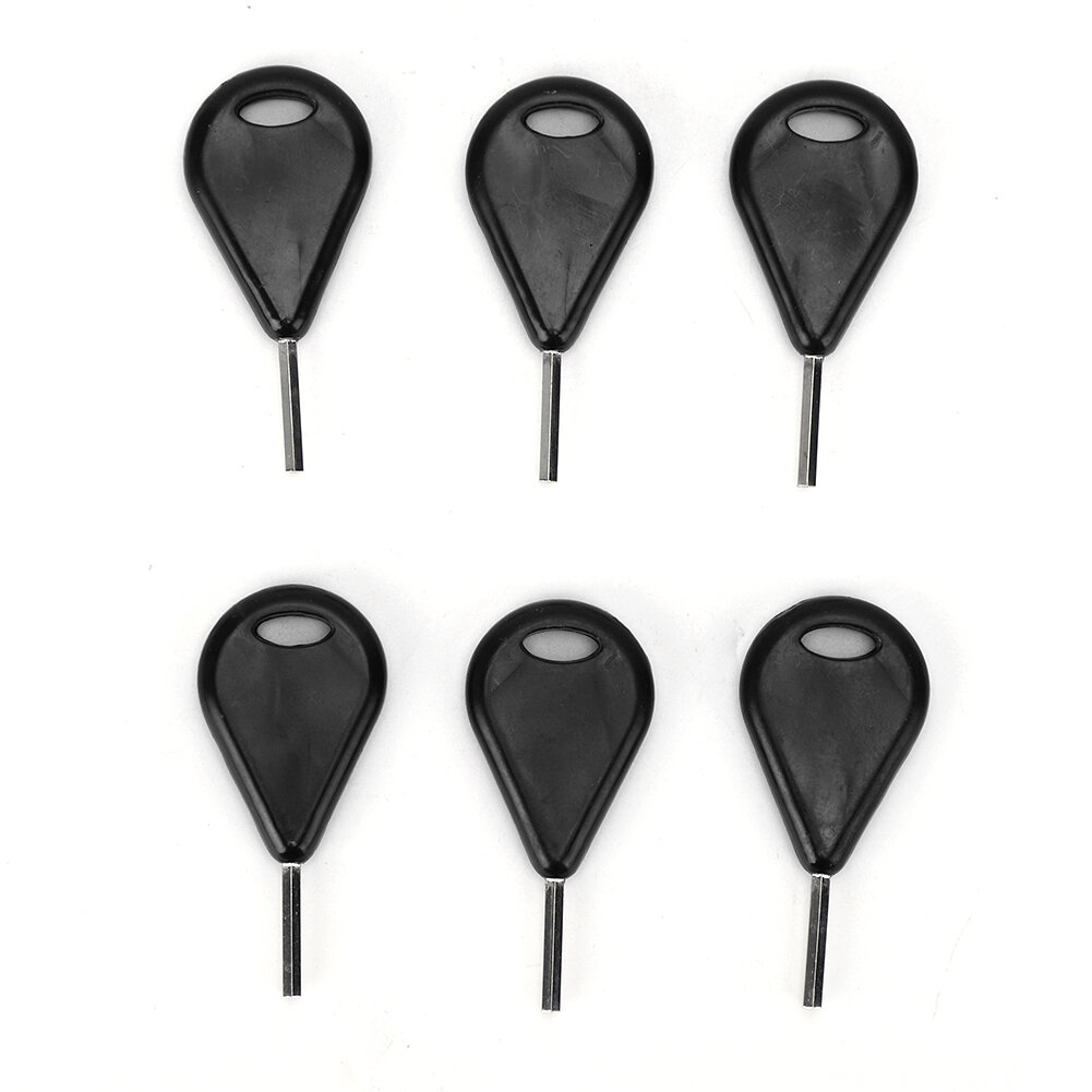 6 Pcs/Pack Surfboard Fin Hex Key Surf Accessories Surfing EquipmentBlack