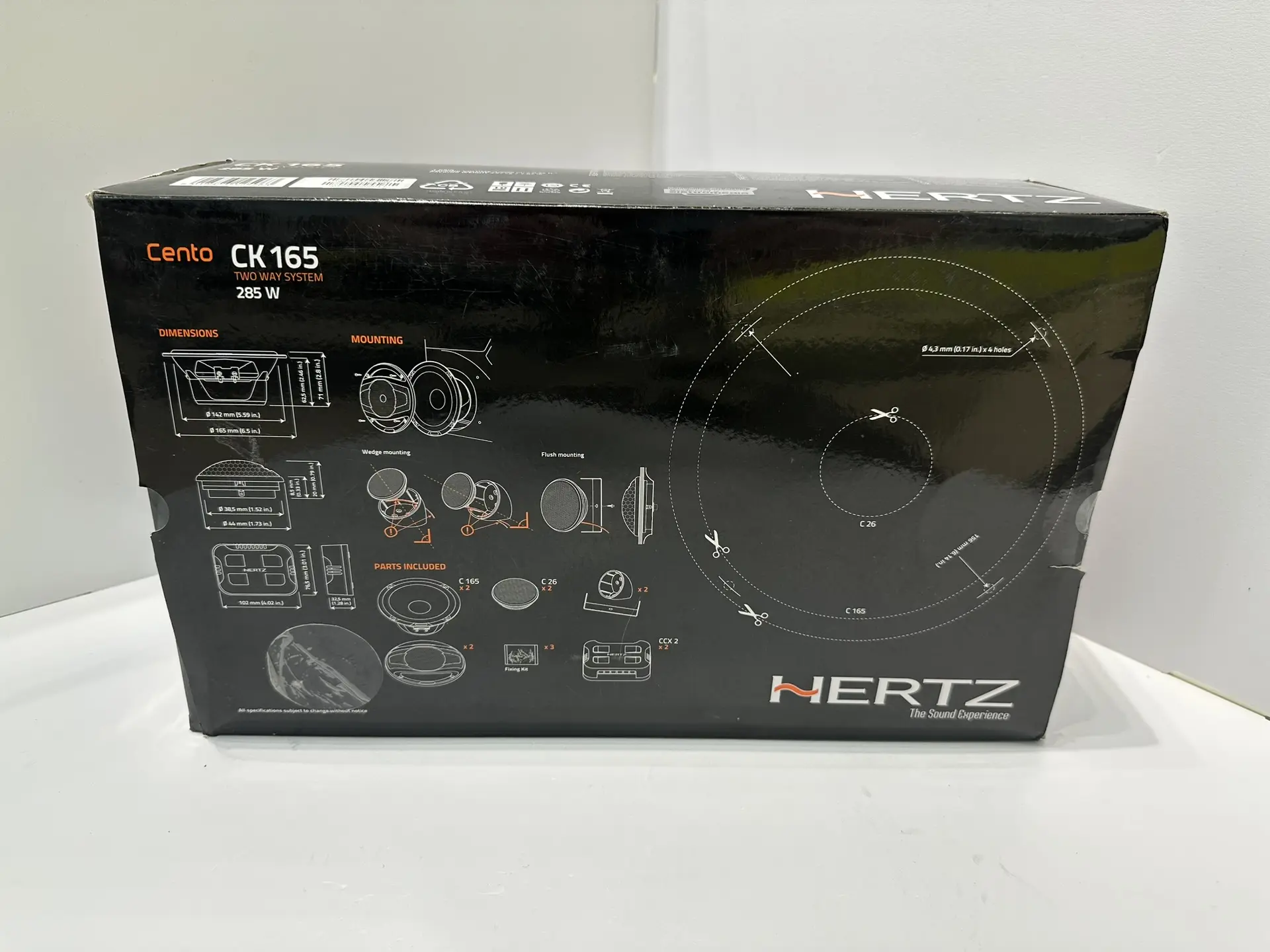 Двухполосная компонентная акустическая система из серии Cento Hertz CK 165 — фото 1