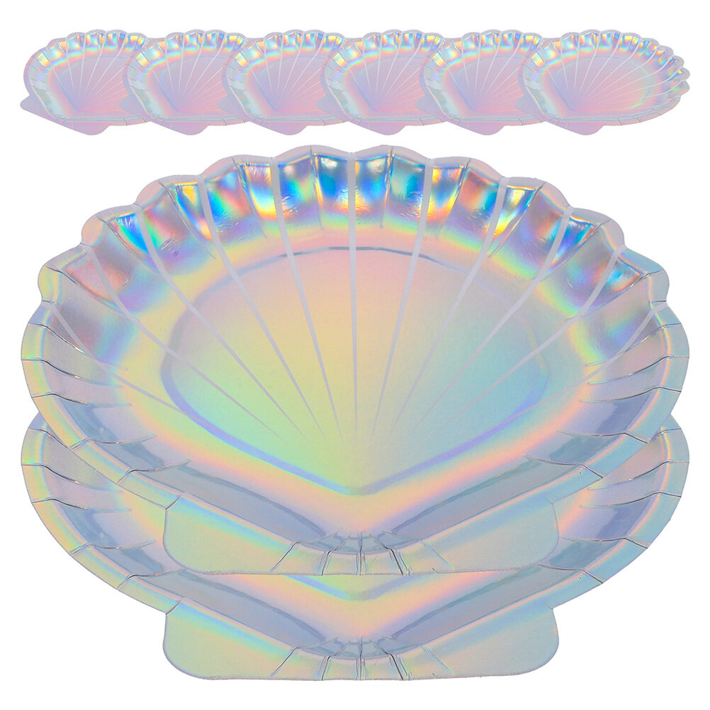 Морские Тарелки Одноразового Использования Для Приема Гостей 16 Штук 18.50X18.00X1.50Cm