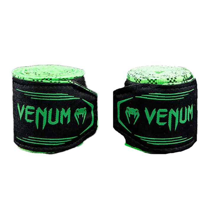Бинты боксерские Venum Tartan 3 m. Neon Green (One Size)