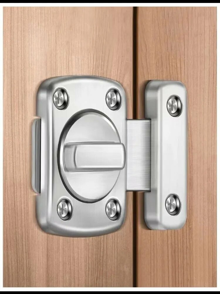Внутренняя задвижка из сплава для дверей, надежный шпингалет для спальни и ванной, механический замок-фиксатор для деревянных дверей