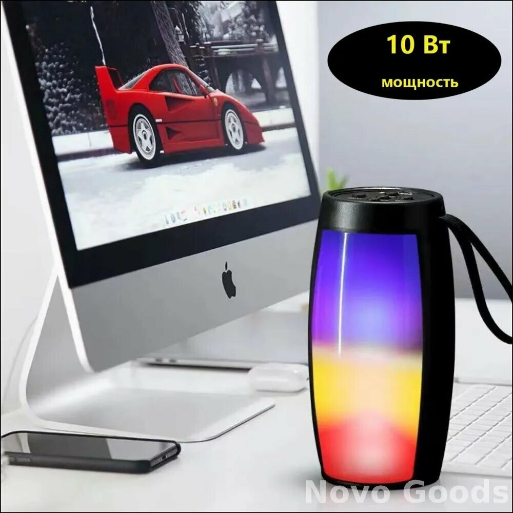 DEFENDER Колонки для компьютера Spitfire 10 Вт , подсветка , питание USB , блютуз беспроводной