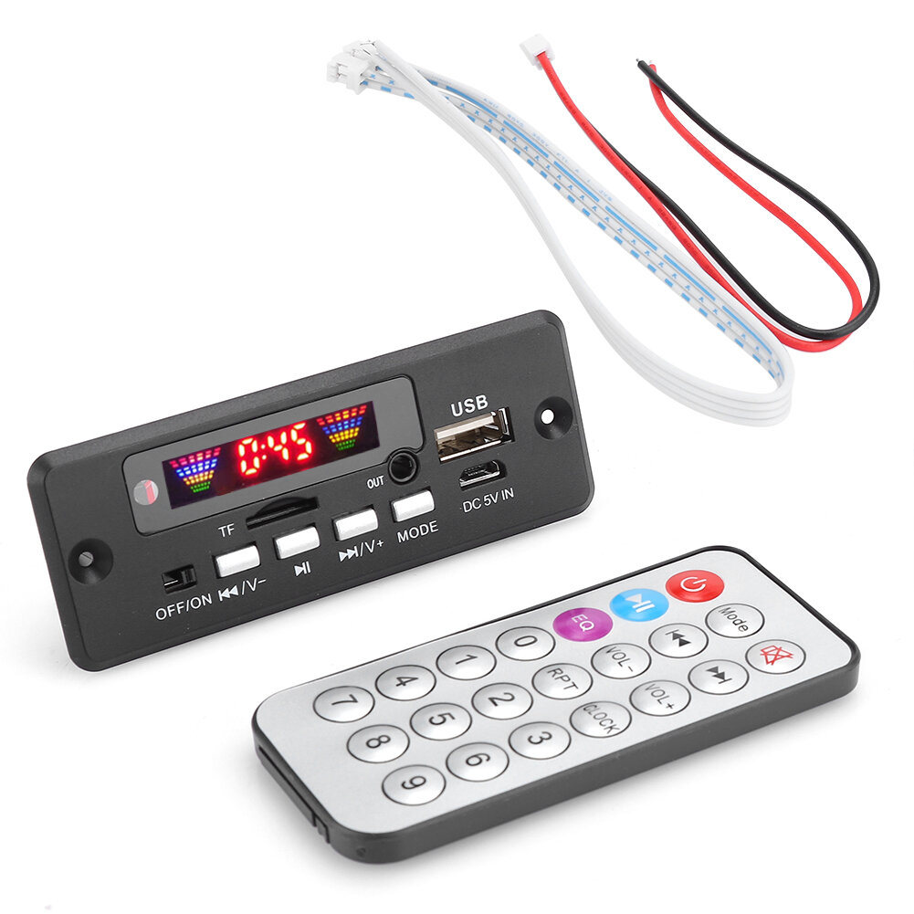 Модуль Платы Аудио MP3-Декодера Bluetooth 5.0 с Пультом Дистанционного Управления и Аксессуаром Для Динамика
