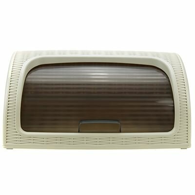 Хлебница Домашняя Мода пластмассовая, 40х26х18 см, песочный (05330)