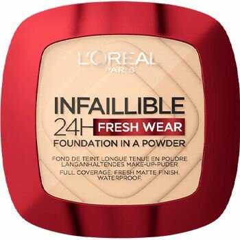 L'Oreal Paris Пудра для лица Infaillible 24h Fresh Wear, тон 245 / Лореаль Париж стойкая матирующая пудра лица с эффектом тонального крема Инфейлибл
