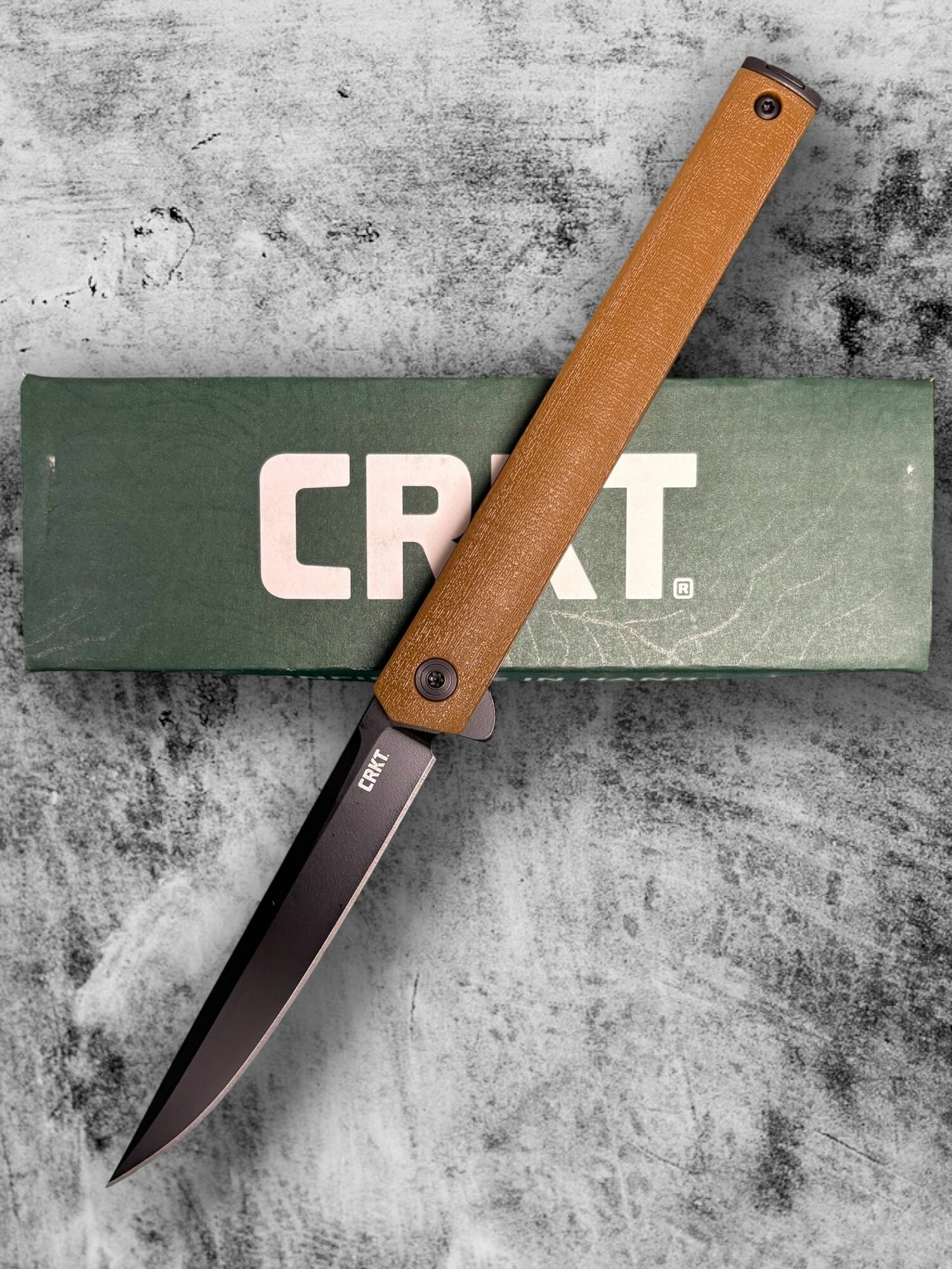 Складной нож CRKT CEO Flipper Desert Tan, 7097DK