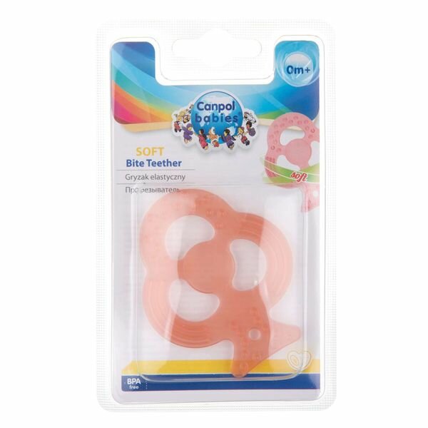 Прорезыватель мягкий прозрачный для детей с 3-х месяцев Canpol/Канпол (9/501)