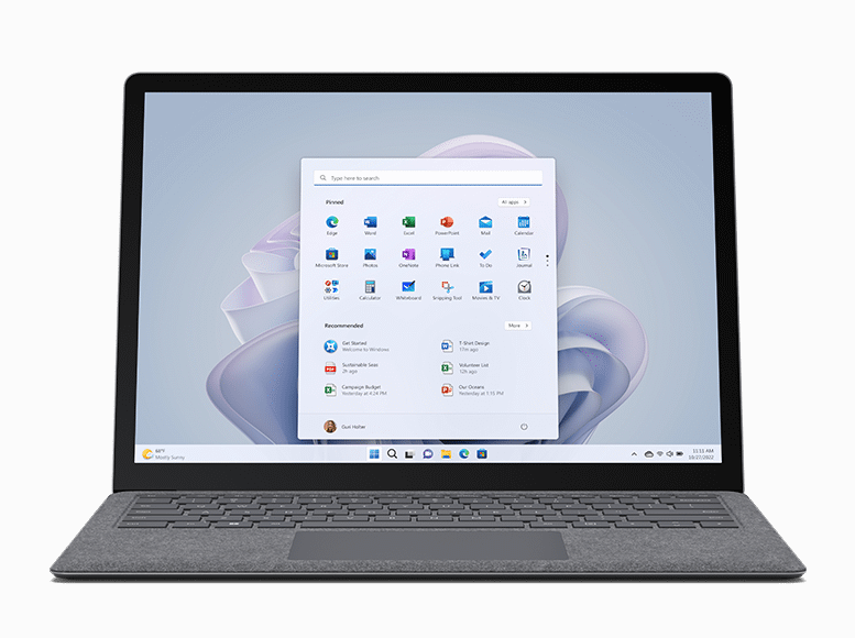 Ноутбук Microsoft Surface Laptop 5 13.5" Сенсорный IPS WQHD, i7-1255U, 16ГБ, 512ГБ SSD, Win 11 Pro