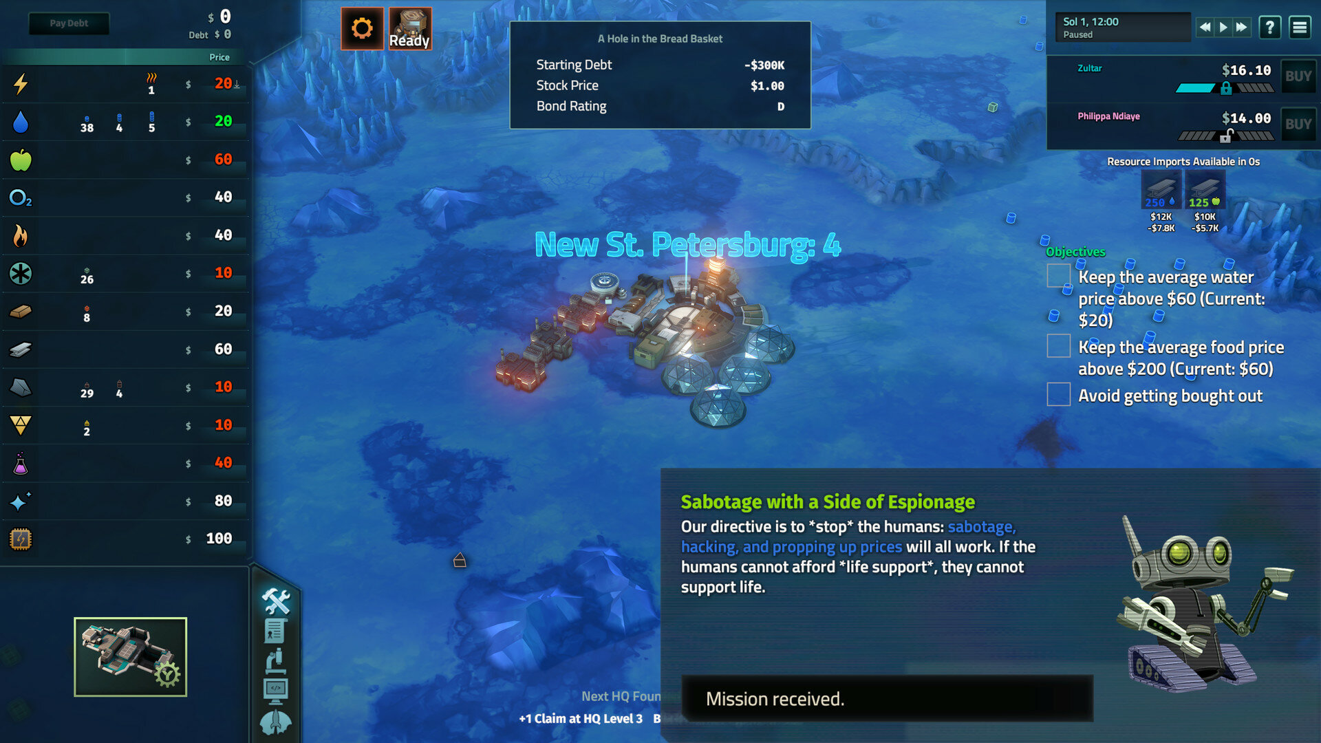Offworld Trading Company: The Europa Wager Дополнение DLC Steam Ключ
