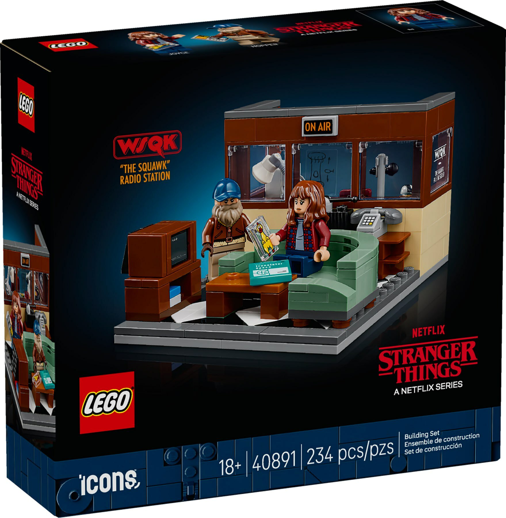 Конструктор LEGO Icons 40891 Очень странные дела: Радиостанция WSQK, 234 дет.