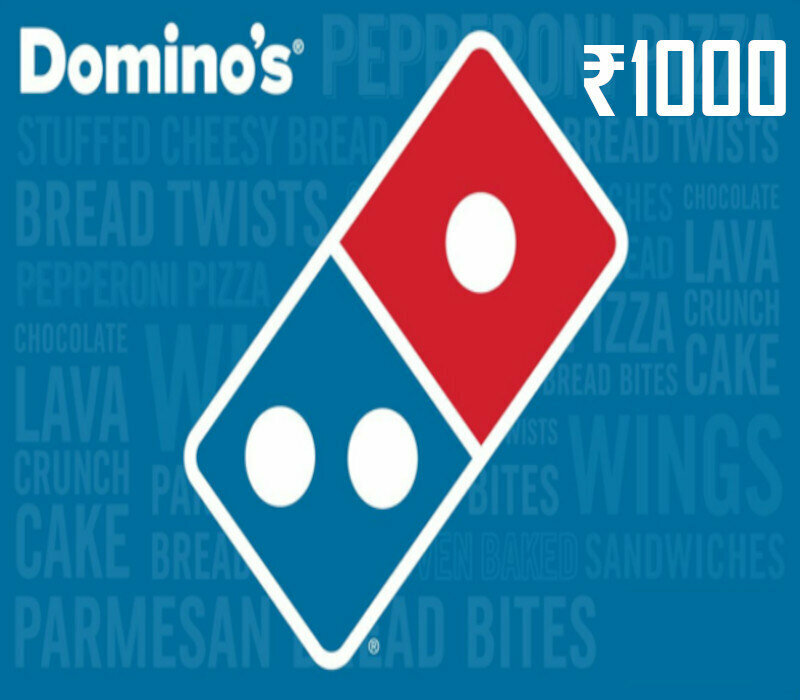 Domino's Pizza INR 1000 Gift Card IN • Подарочная карта • для России