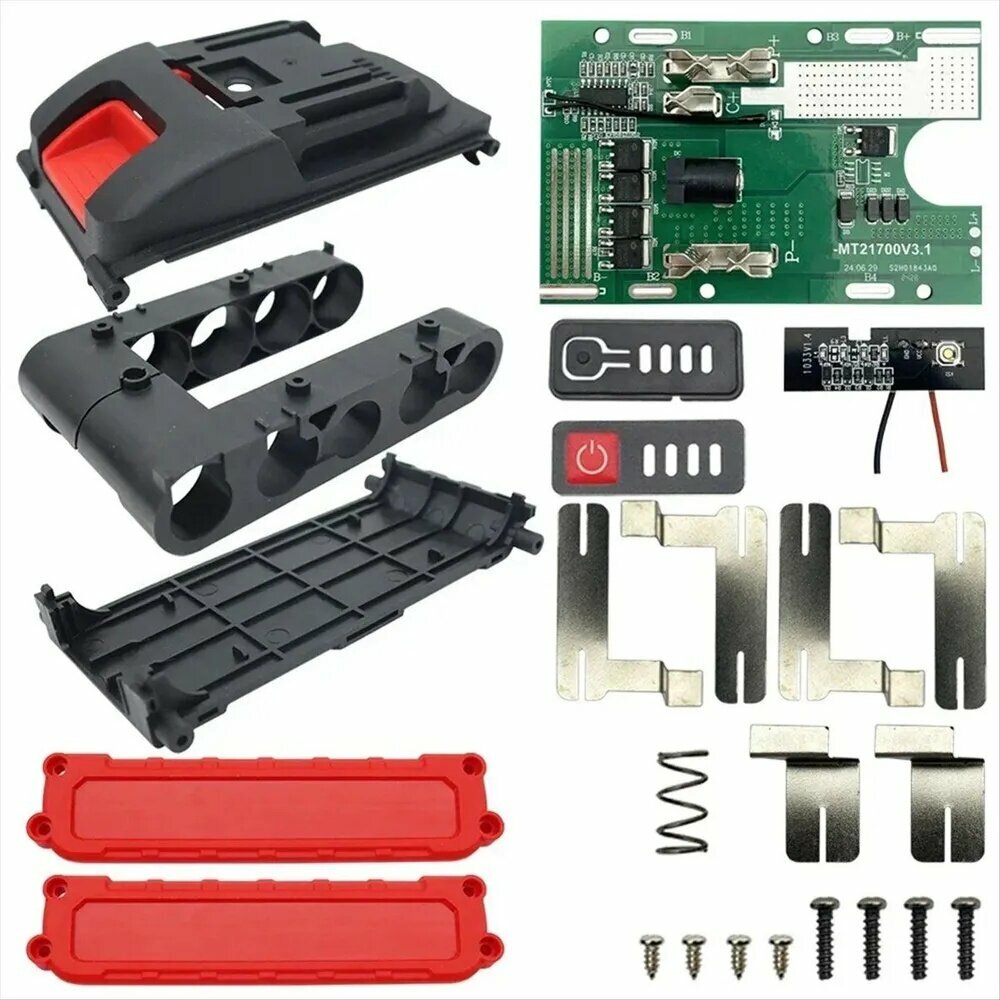 Корпус для литий-ионного аккумулятора 21700 с 5 отверстиями, защитная плата для печатной платы.