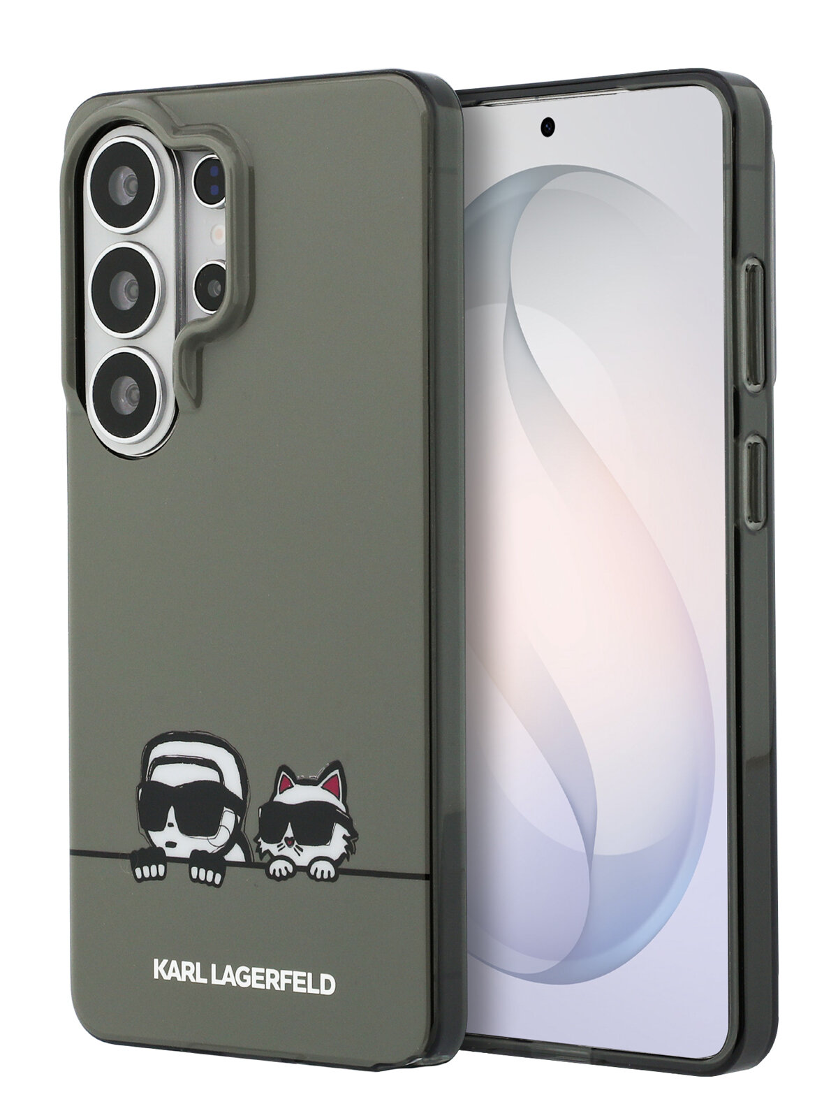 Чехол Karl Lagerfeld на Samsung Galaxy S26 Ultra, с магнитами MagSafe, с принтом IML Design, черный