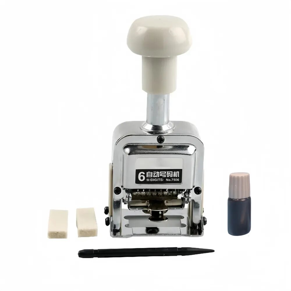 Нумератор автоматический 6 разрядный, металлический