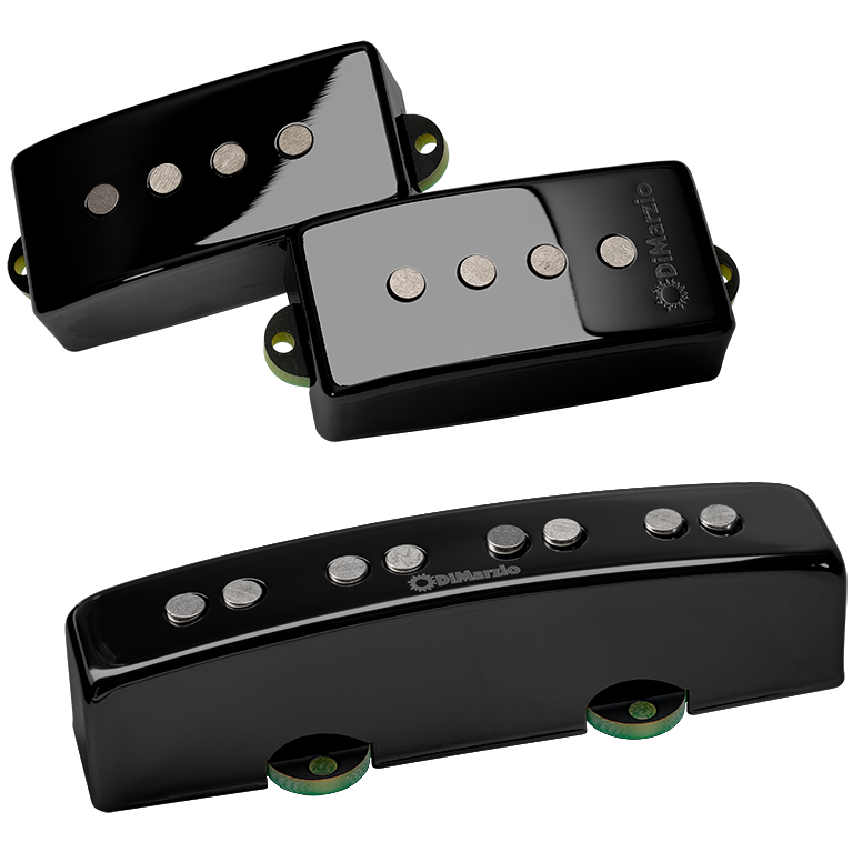 DiMarzio DP306GB Sixties P+J set комплект звукоснимателей, 4-струнный, чёрный