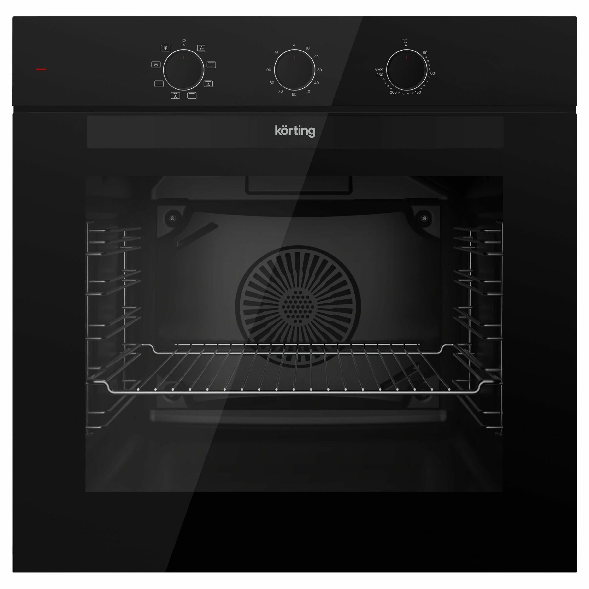 Электрический духовой шкаф Korting OKB 3810 FGN, конвекция, гриль, черный цвет